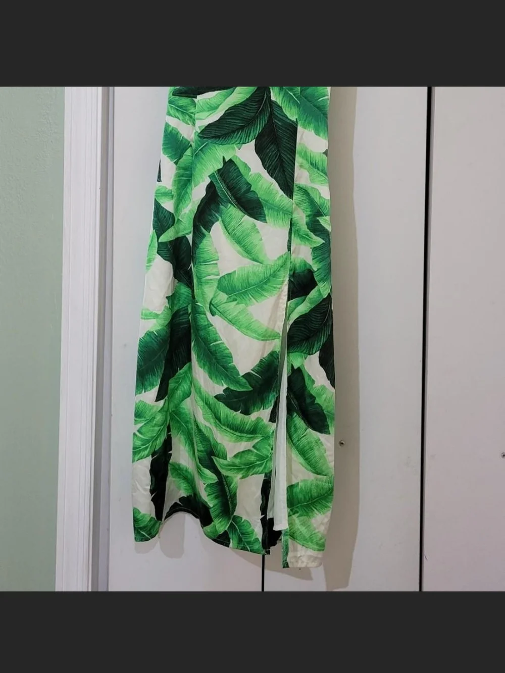 Forever 21 | Dresses | Forever 2 Green Leaf Print Midi Dress | Poshmark